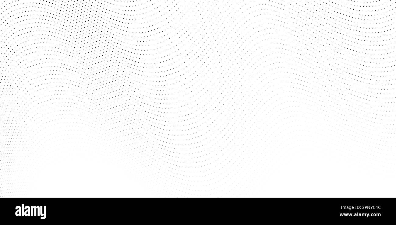 Halftone wave lines background. Abstract dotted stripes texture. Warped ...