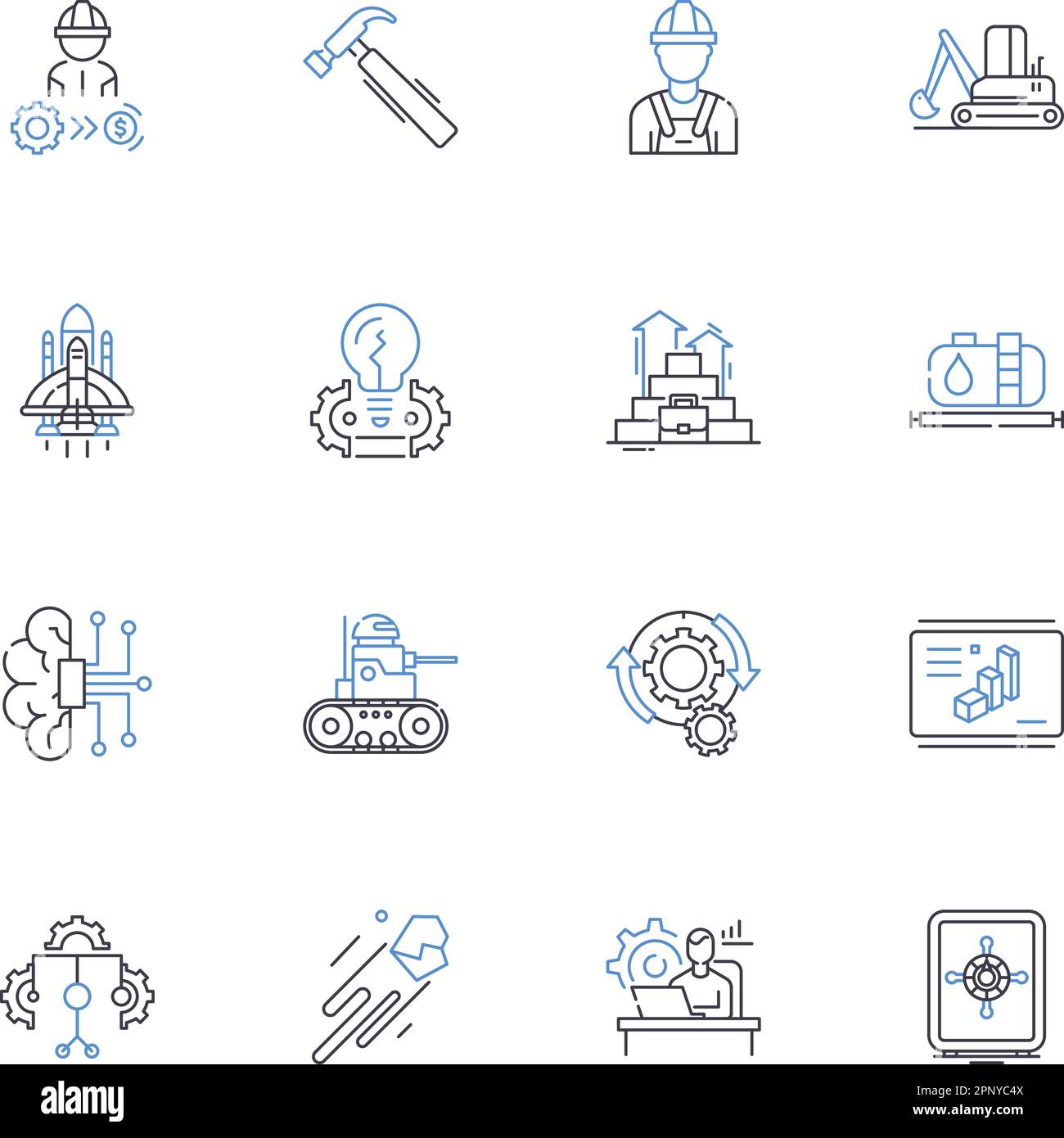 Pursuit line icons collection. Chase, Hunt, Quest, Pursuit, Ambition ...