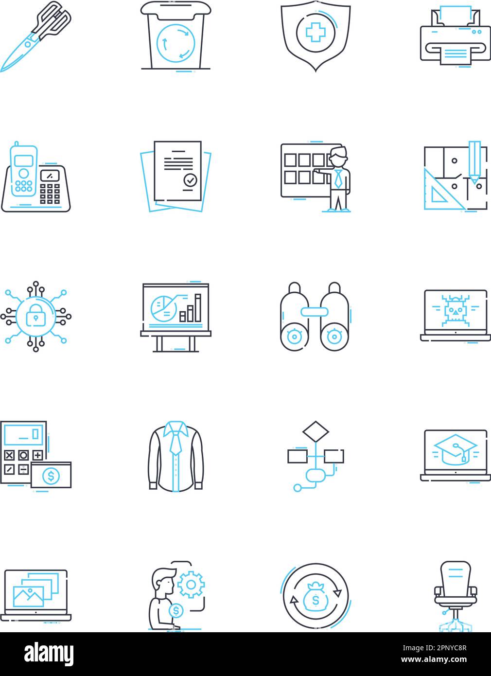 Creative agency linear icons set. Inspiration, Imagination, Innovation ...