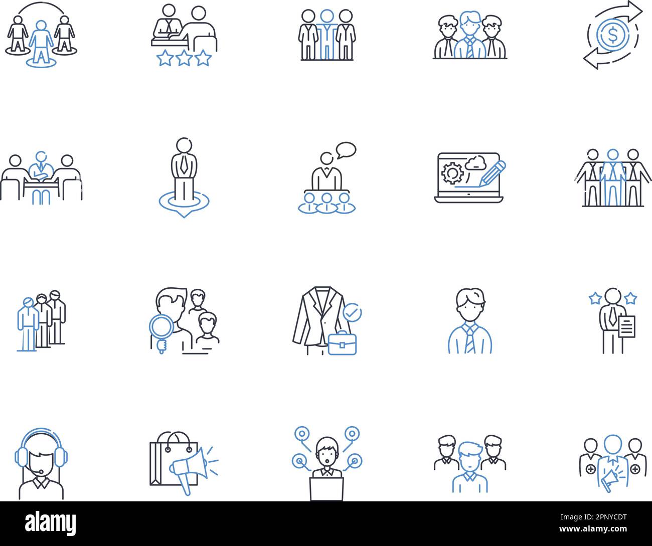 Cybersecurity firm line icons collection. Encryption, Firewall, Malware ...