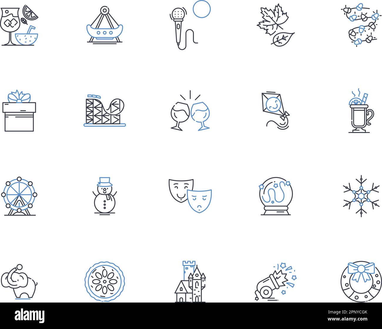 Congratulating victors line icons collection. Celebrate, Triumph ...