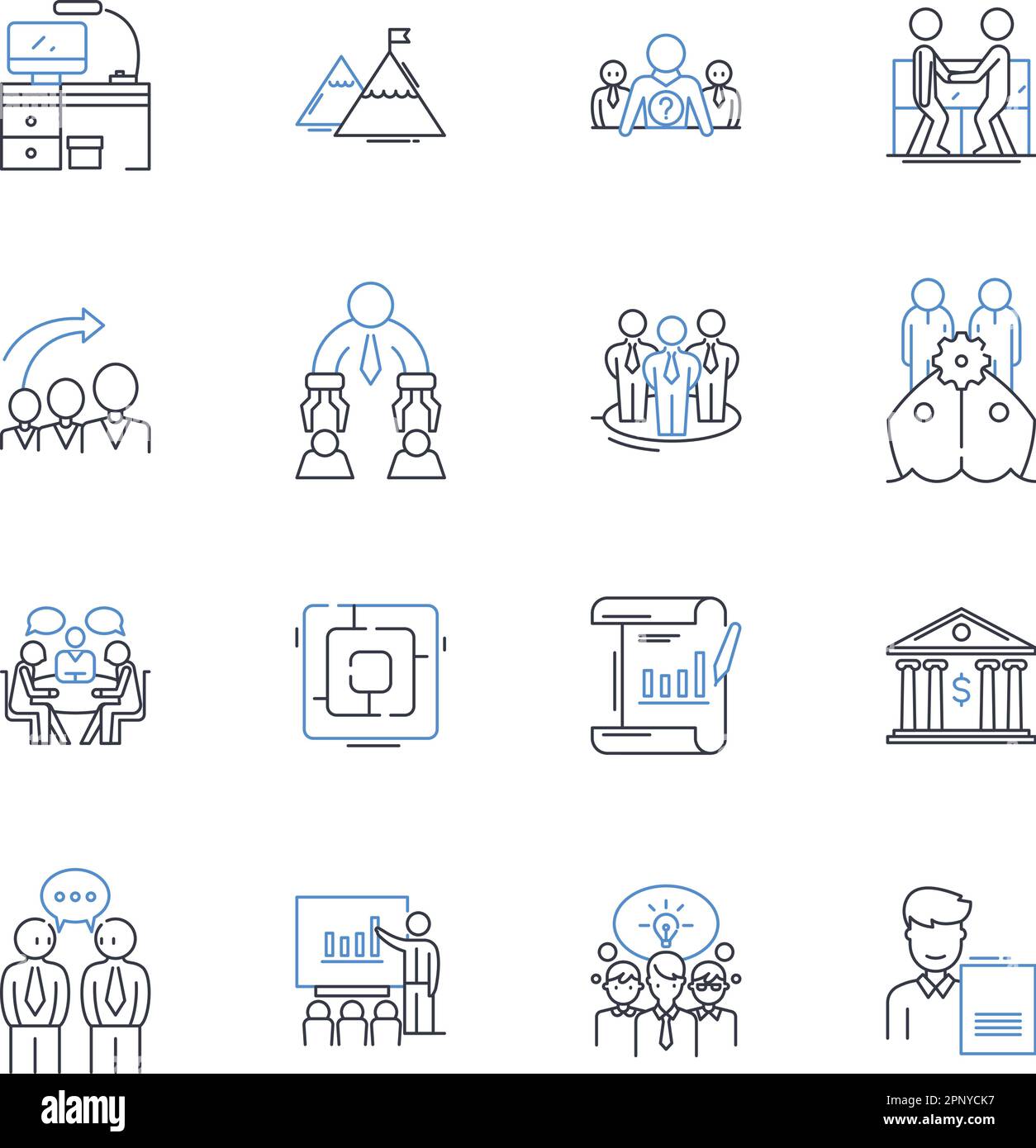 Workforce training line icons collection. Education, Development ... Workforce training line icons collection. Education, Development ...