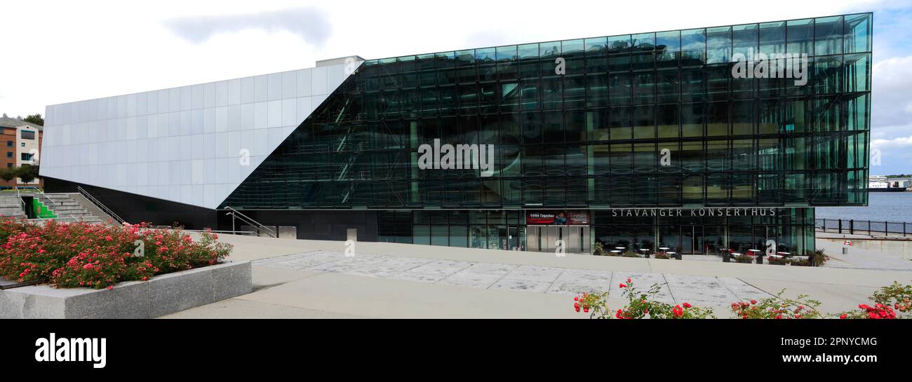 The New Concert Hall building, Stavanger town, Western Fjords, Norway ...