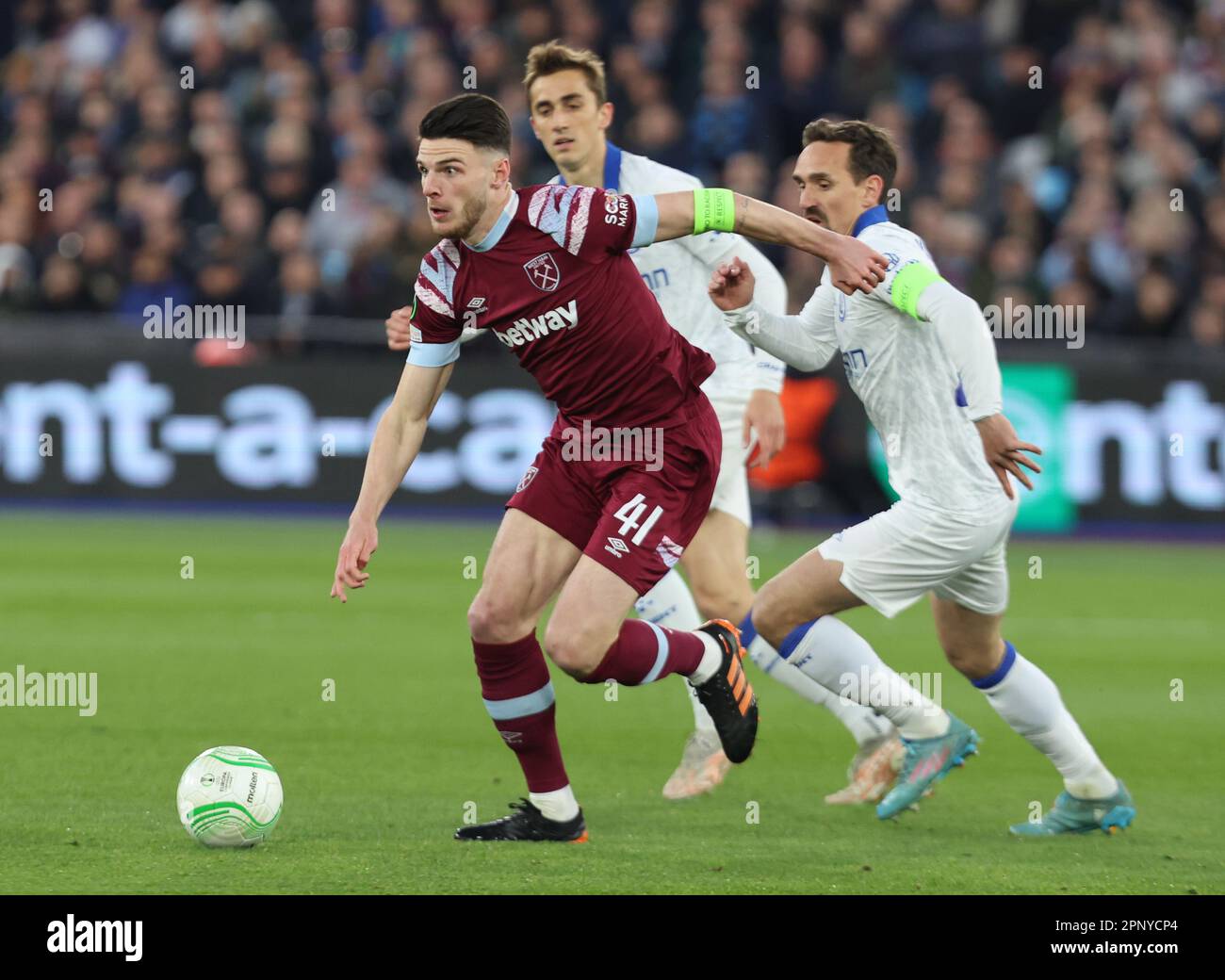 West Ham United's Declan Rice during UEFA Europa Conference League ...