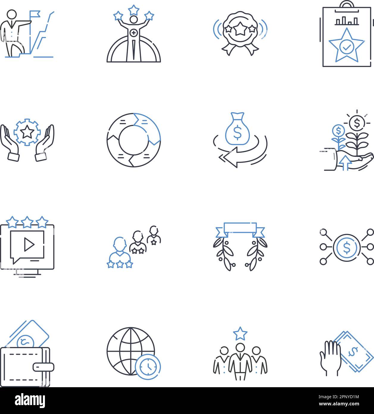 Secured lending line icons collection. Collateral, Mortgage, Pawn ...