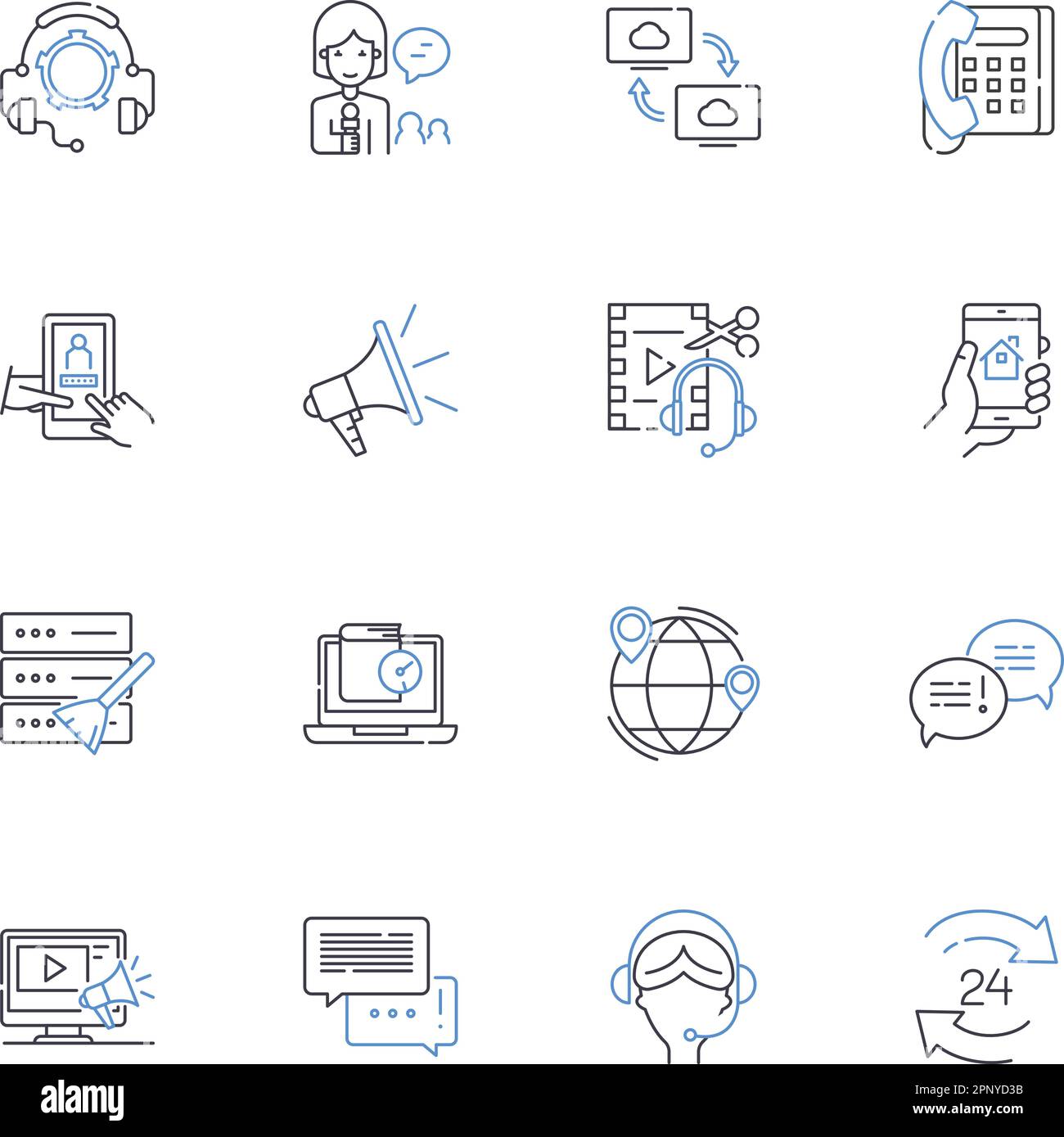 Game console line icons collection. Xbox, PlayStation, Nintendo, Gaming, Console, Entertainment ...