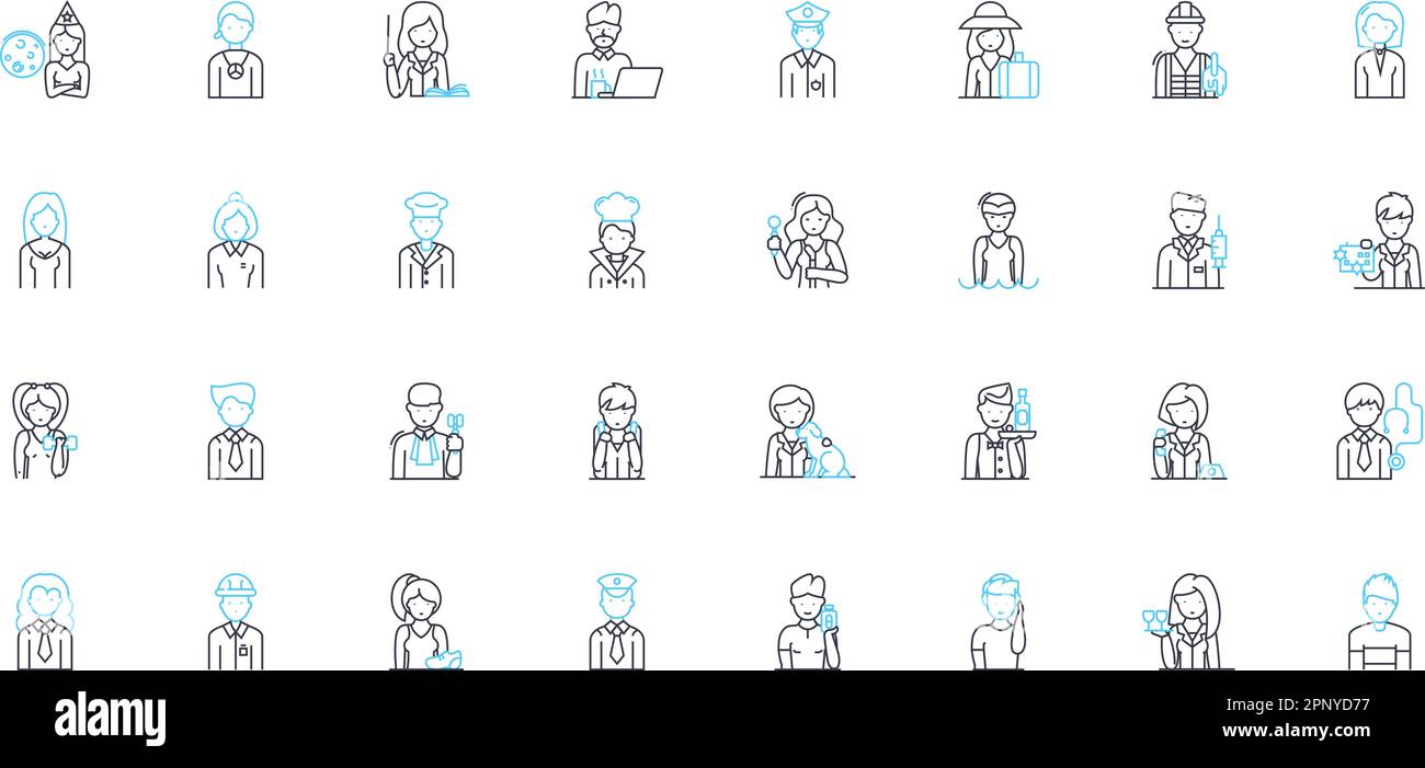 Sales Data Linear Icons Set Revenue Profit Expenses Salesforce