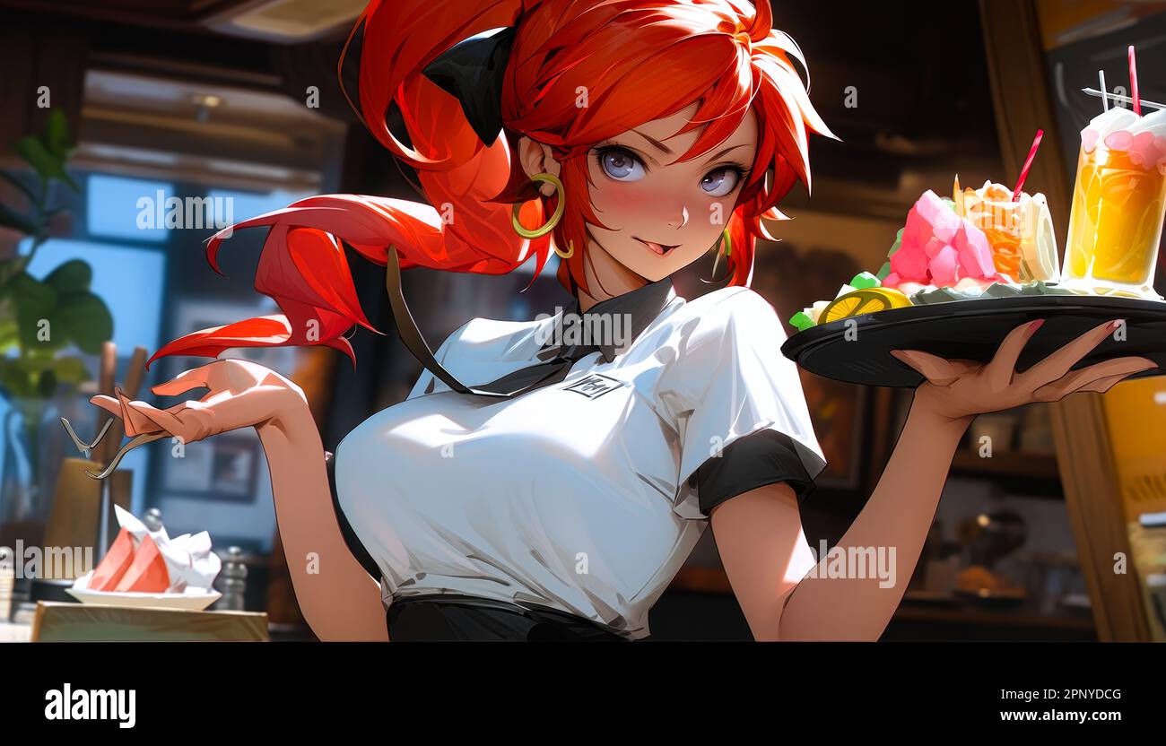 Teen girl server hi-res stock photography and images - Alamy