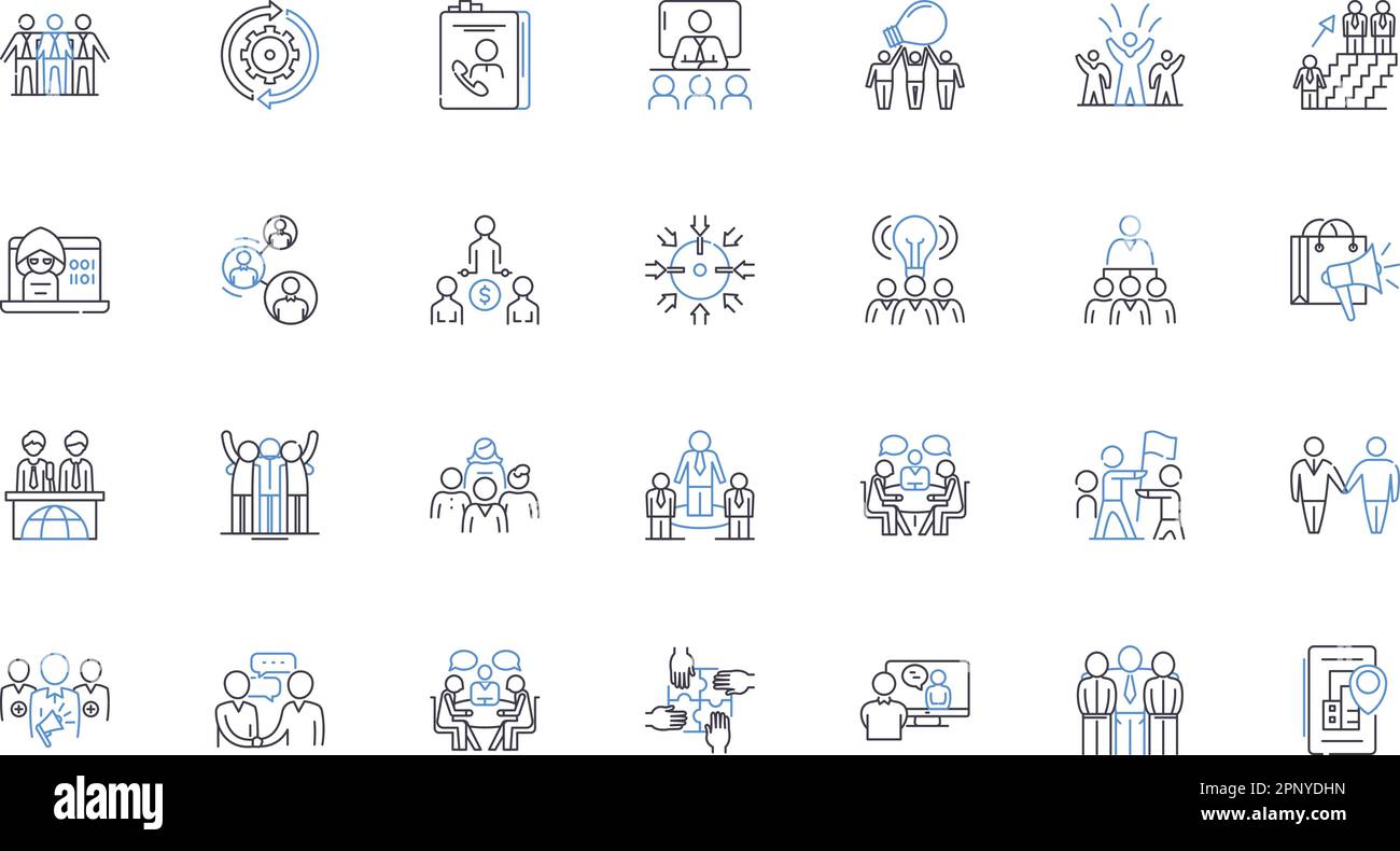 Corporate enterprise line icons collection. Innovation, Culture, Vision ... Corporate enterprise line icons collection. Innovation, Culture, Vision ...