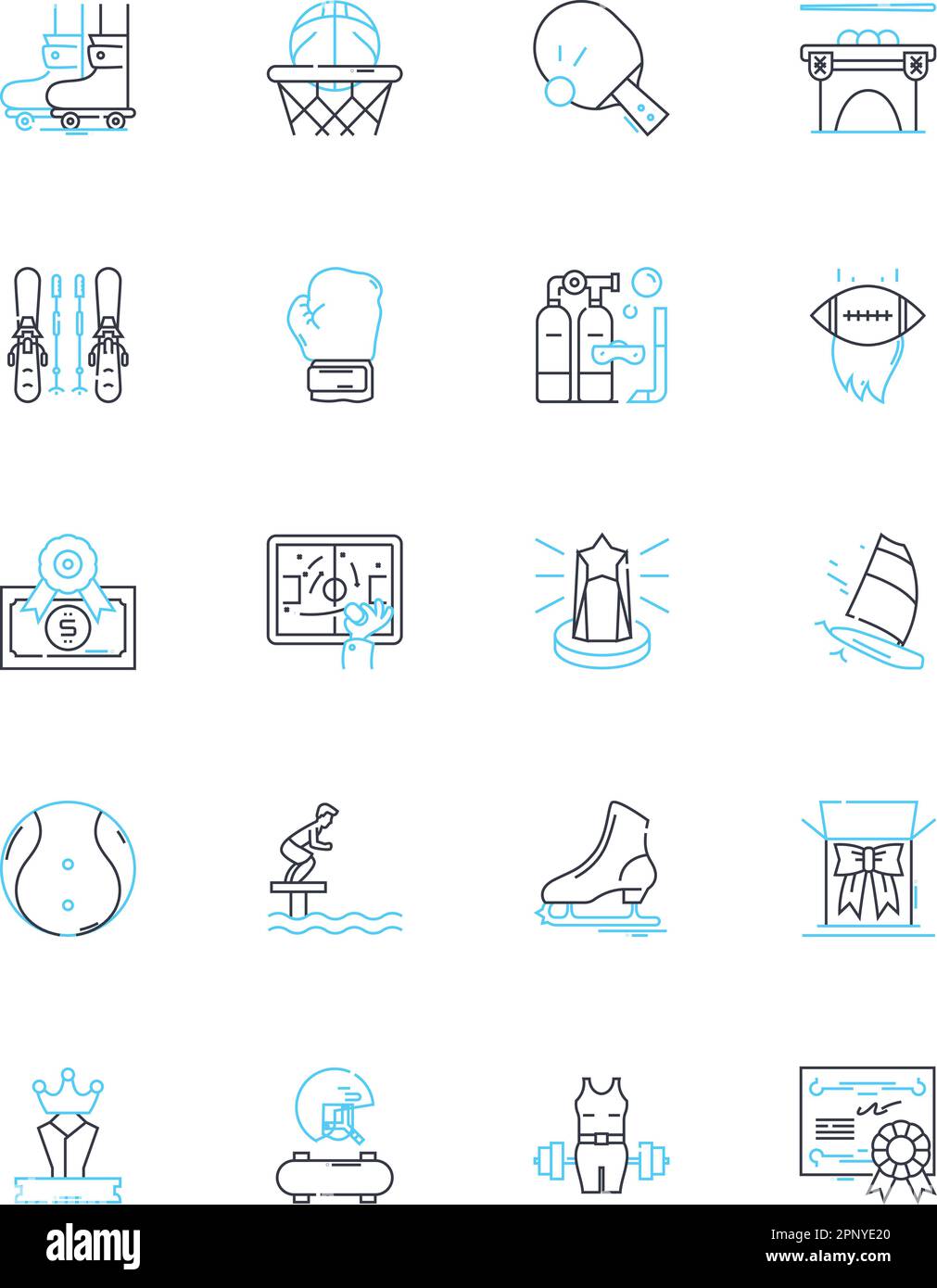 Direction Linear Icons Set Navigation Orientation Route Bearings Pathway Heading Guide