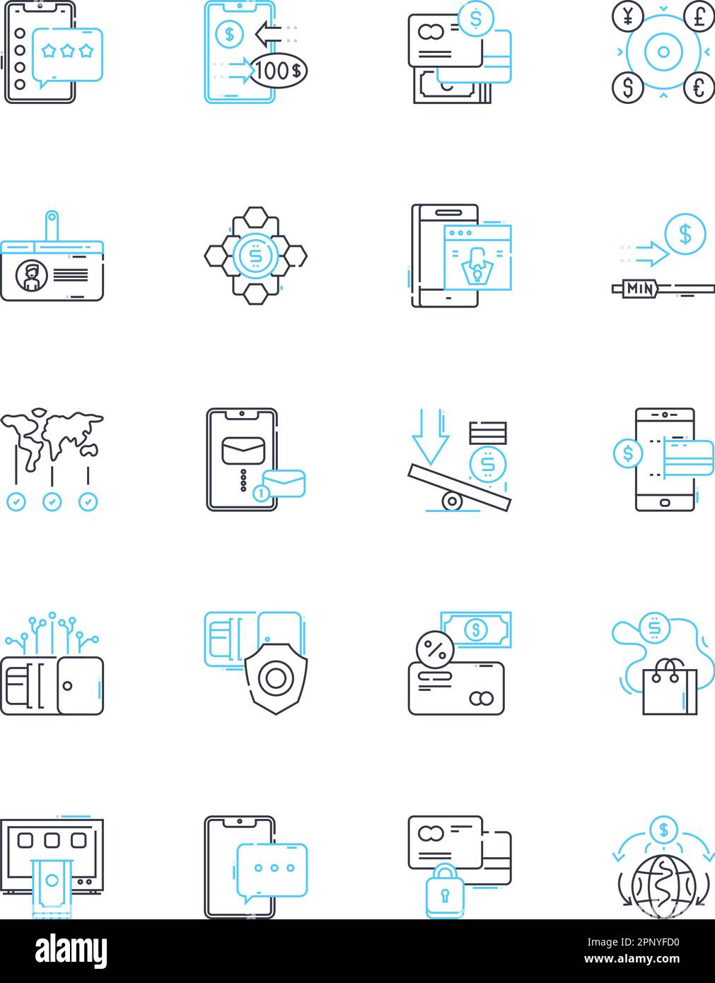 Time Management And Scheduling Linear Icons Set Prioritization Efficiency Planning Balance