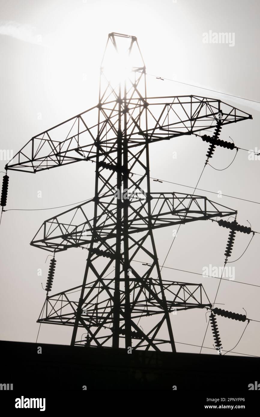 I love electricity pylons; I find their abstract, gaunt shapes ...