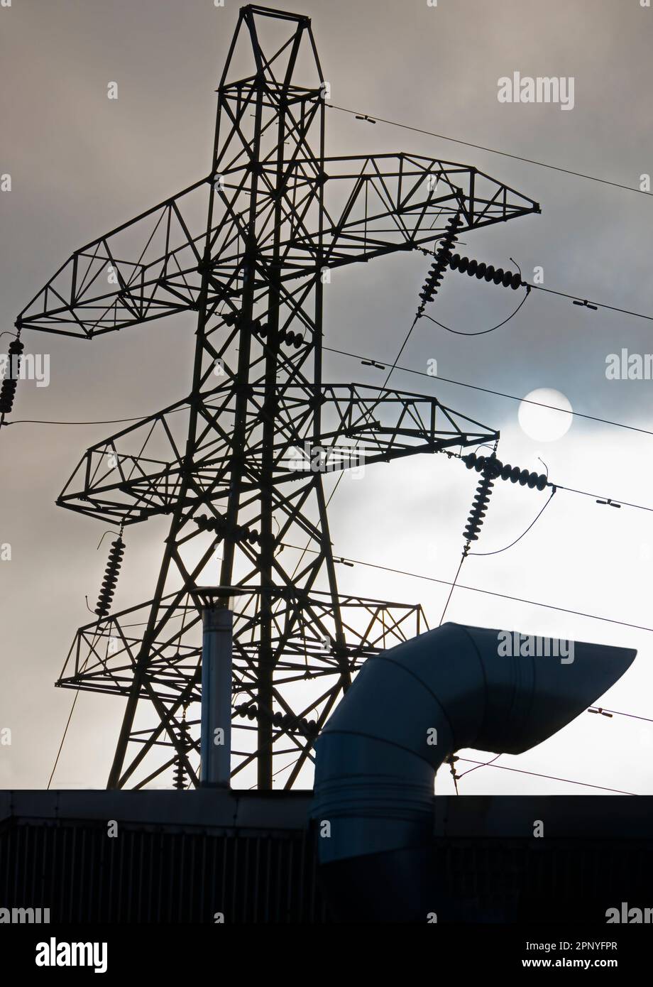 I love electricity pylons; I find their abstract, gaunt shapes ...