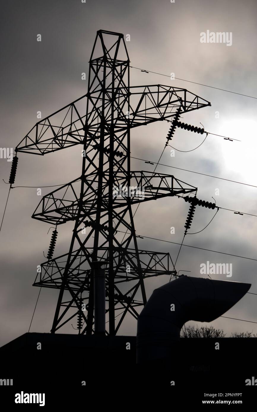 I love electricity pylons; I find their abstract, gaunt shapes ...