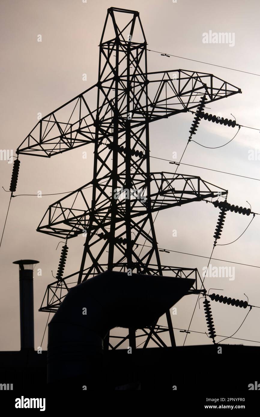 I love electricity pylons; I find their abstract, gaunt shapes ...