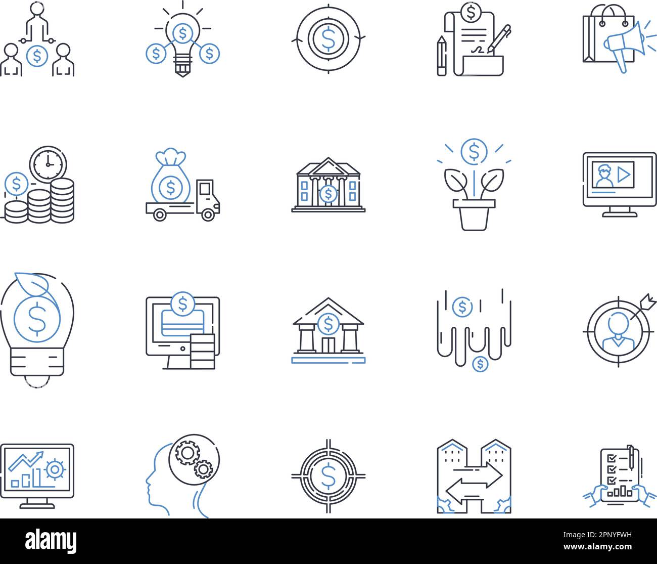 commercial handling line icons collection. Cargo, Logistics ... commercial handling line icons collection. Cargo, Logistics ...