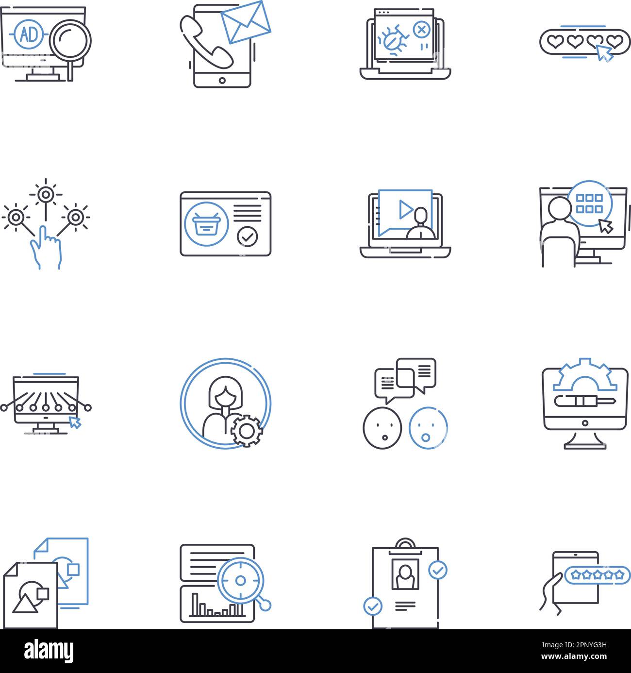 Tutelage line icons collection. Education, Mentorship, Guidance ...