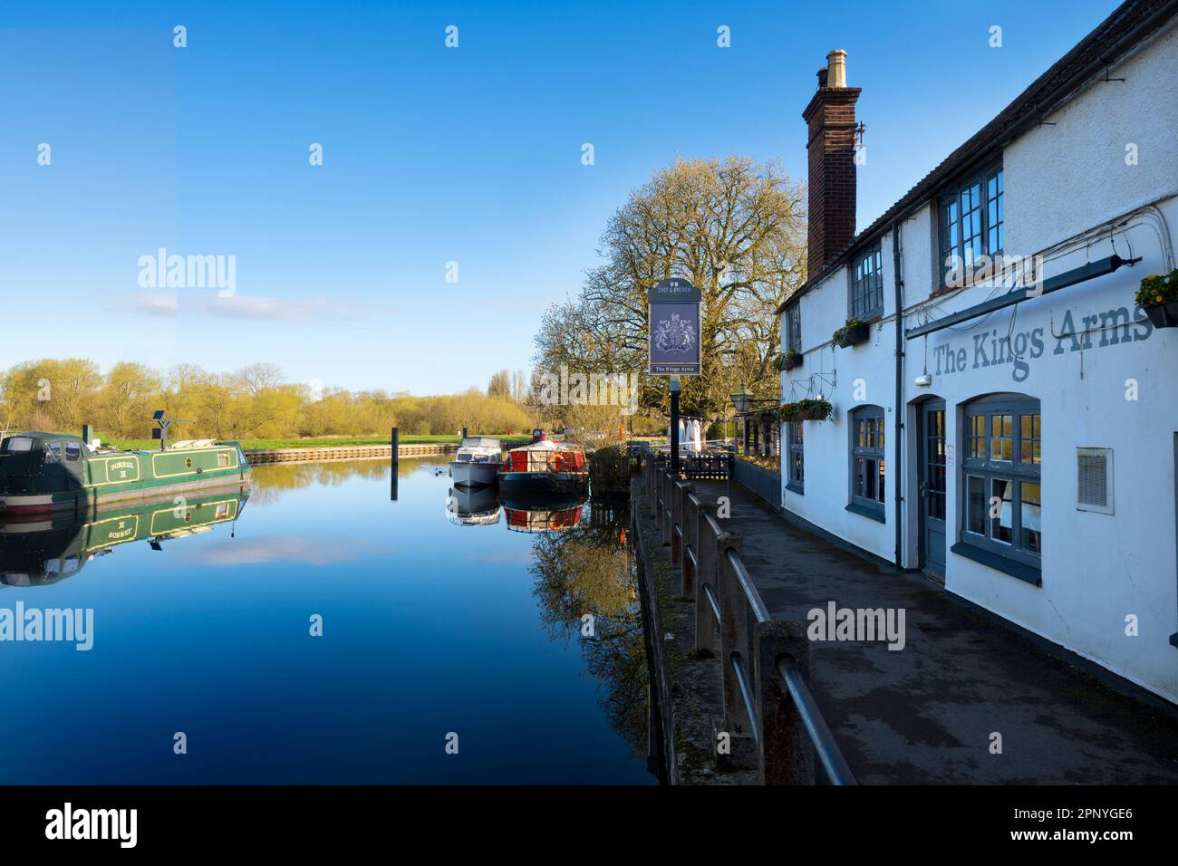 A scenic part of the River Thames just by Sandford Lock, with a notable ...
