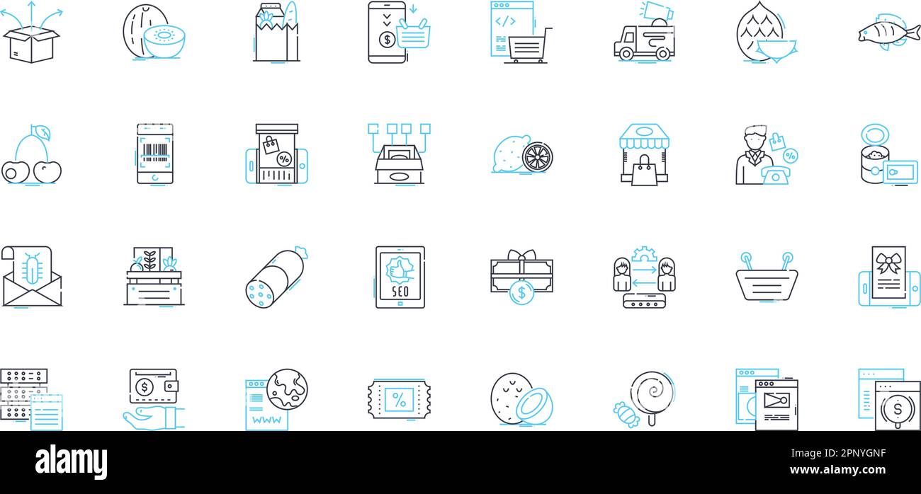Fine Cuisine linear icons set. Gastronomy, Gourmet, Epicurean ... Fine Cuisine linear icons set. Gastronomy, Gourmet, Epicurean ...