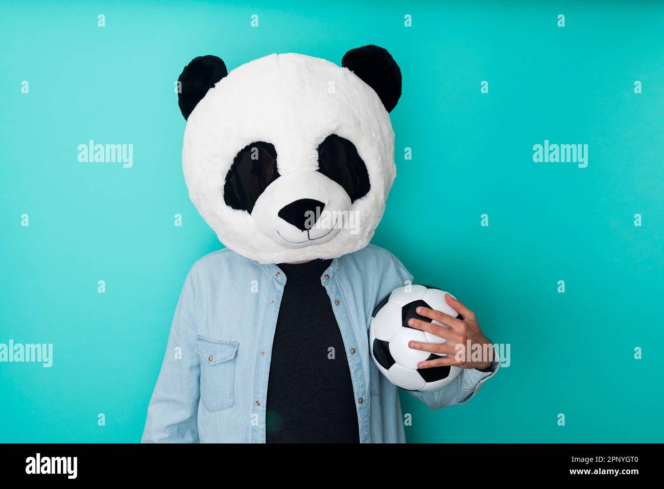 Panda soccer player hi-res stock photography and images - Alamy