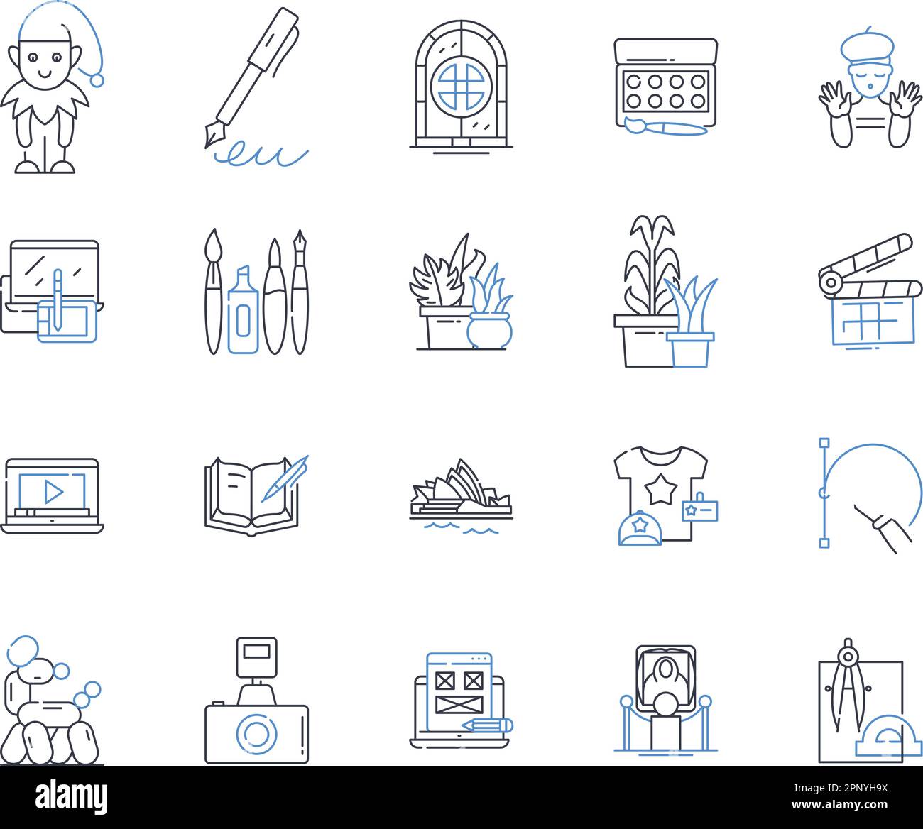 Specialty foods line icons collection. Gourmet, Artisanal, Exotic ...