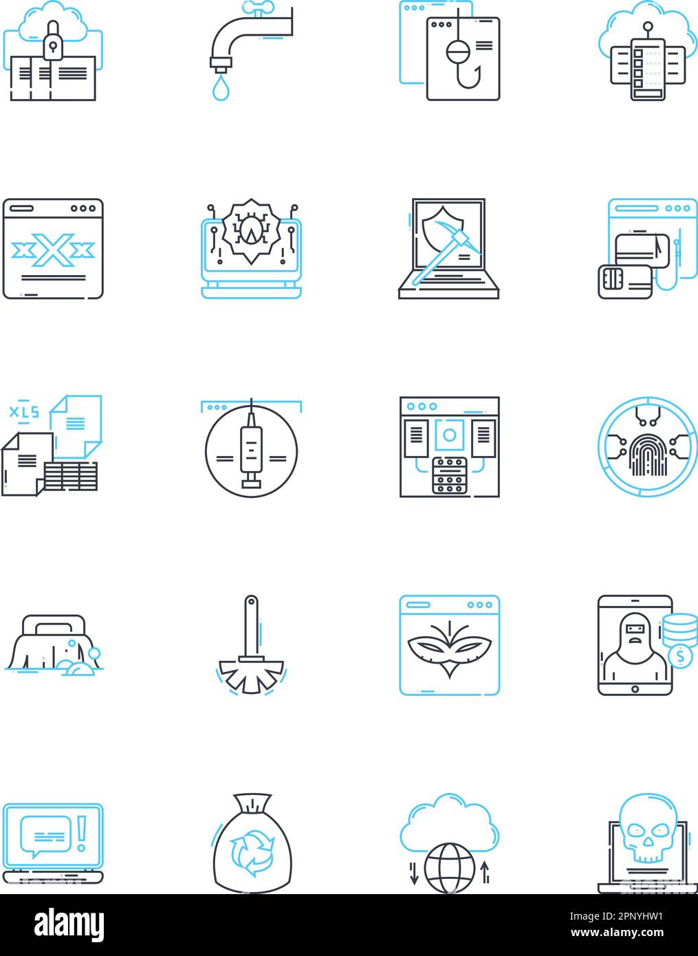 Sanitizing linear icons set. Cleanliness, Sterilization, Disinfection ...