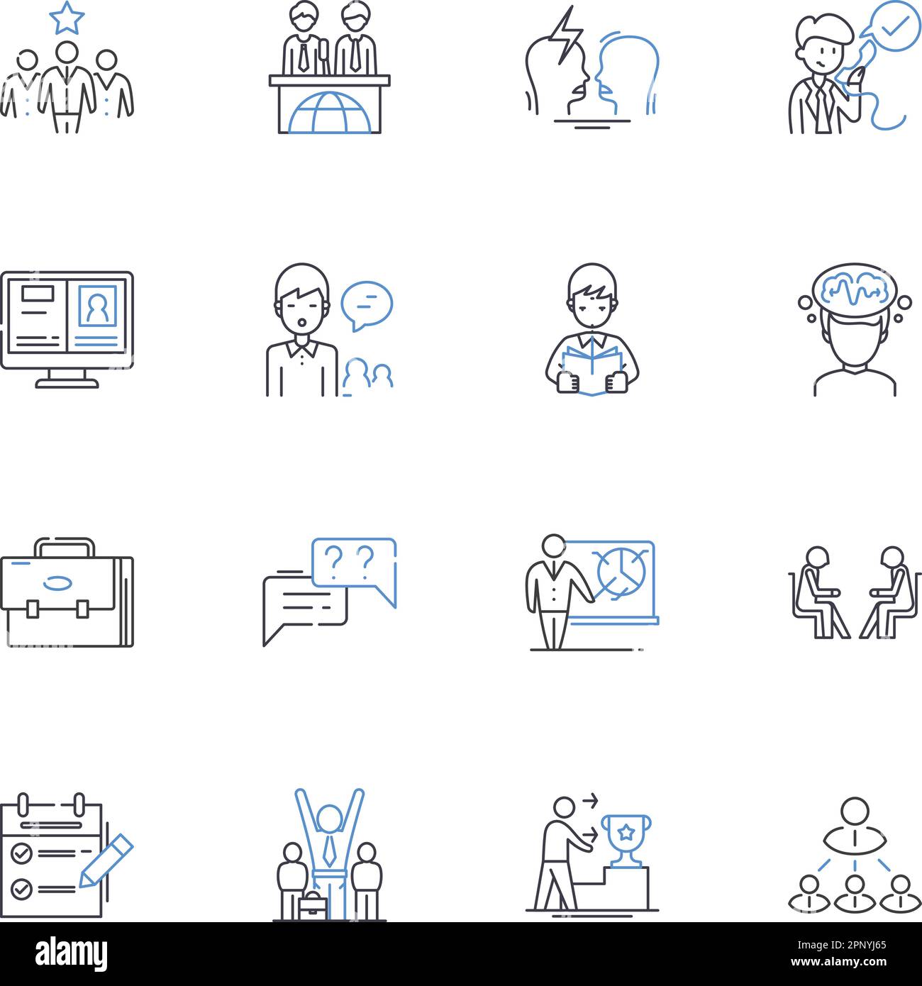 Self-branding line icons collection. Authenticity, Branding ...