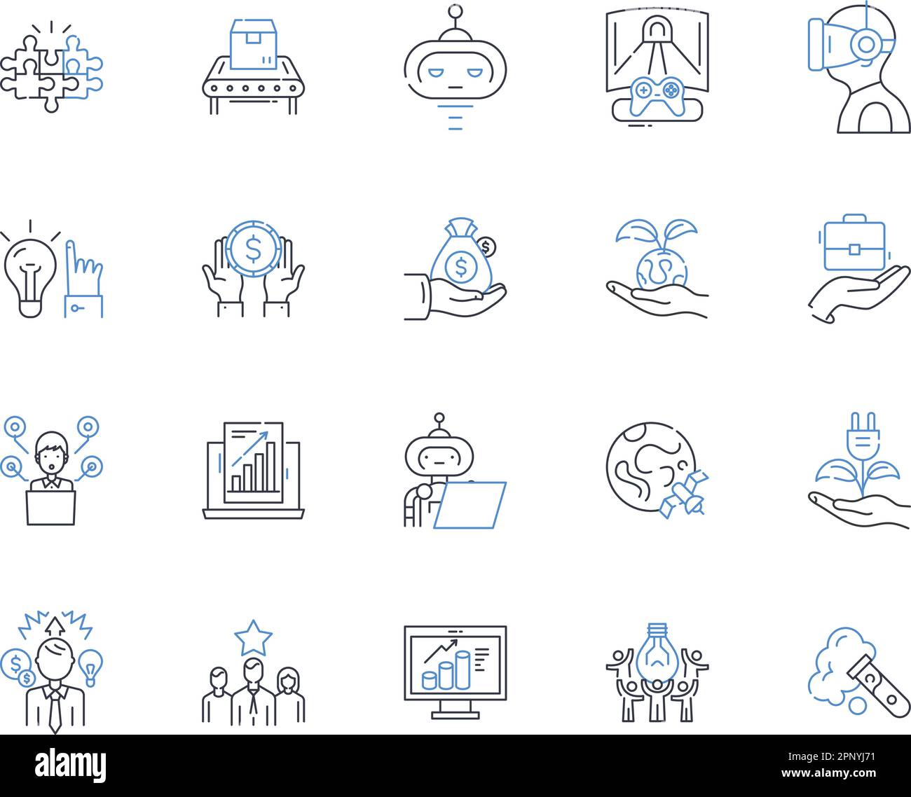 Sustainability durability line icons collection. Conservation, Green ...
