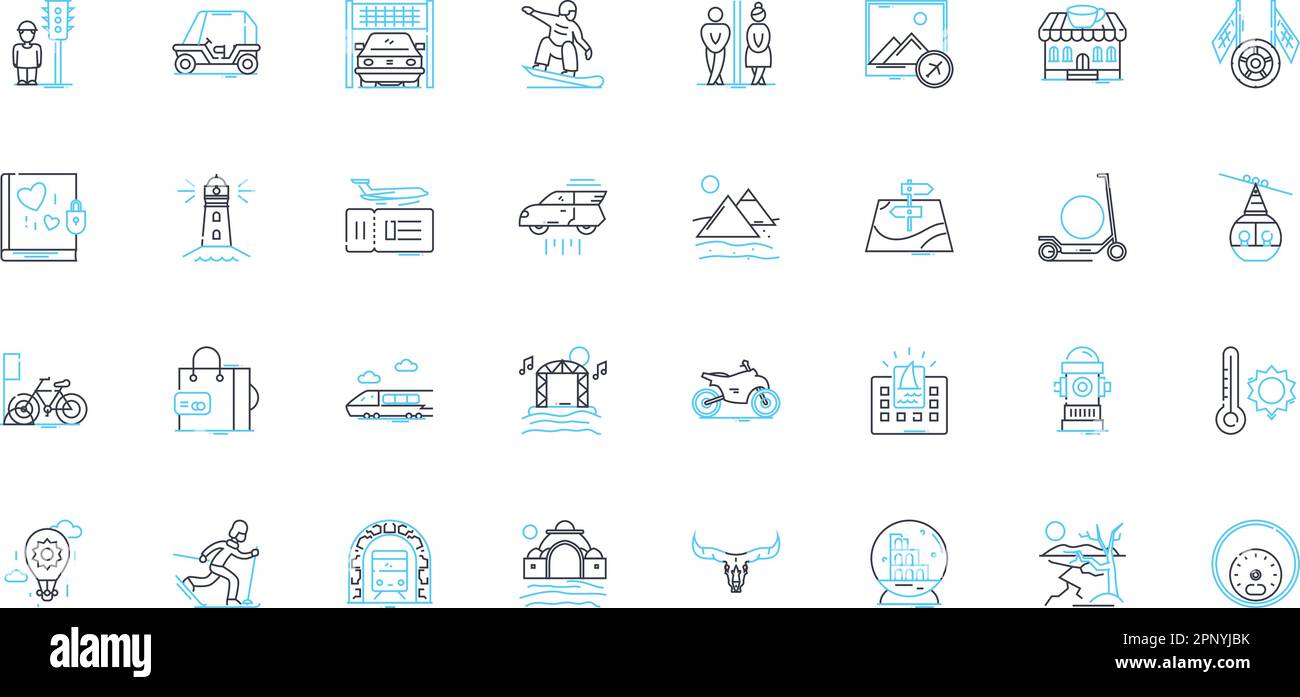 Instant gratification linear icons set. Fulfillment, Pleasure, Satisfaction, Impulse, Enjoyment ...