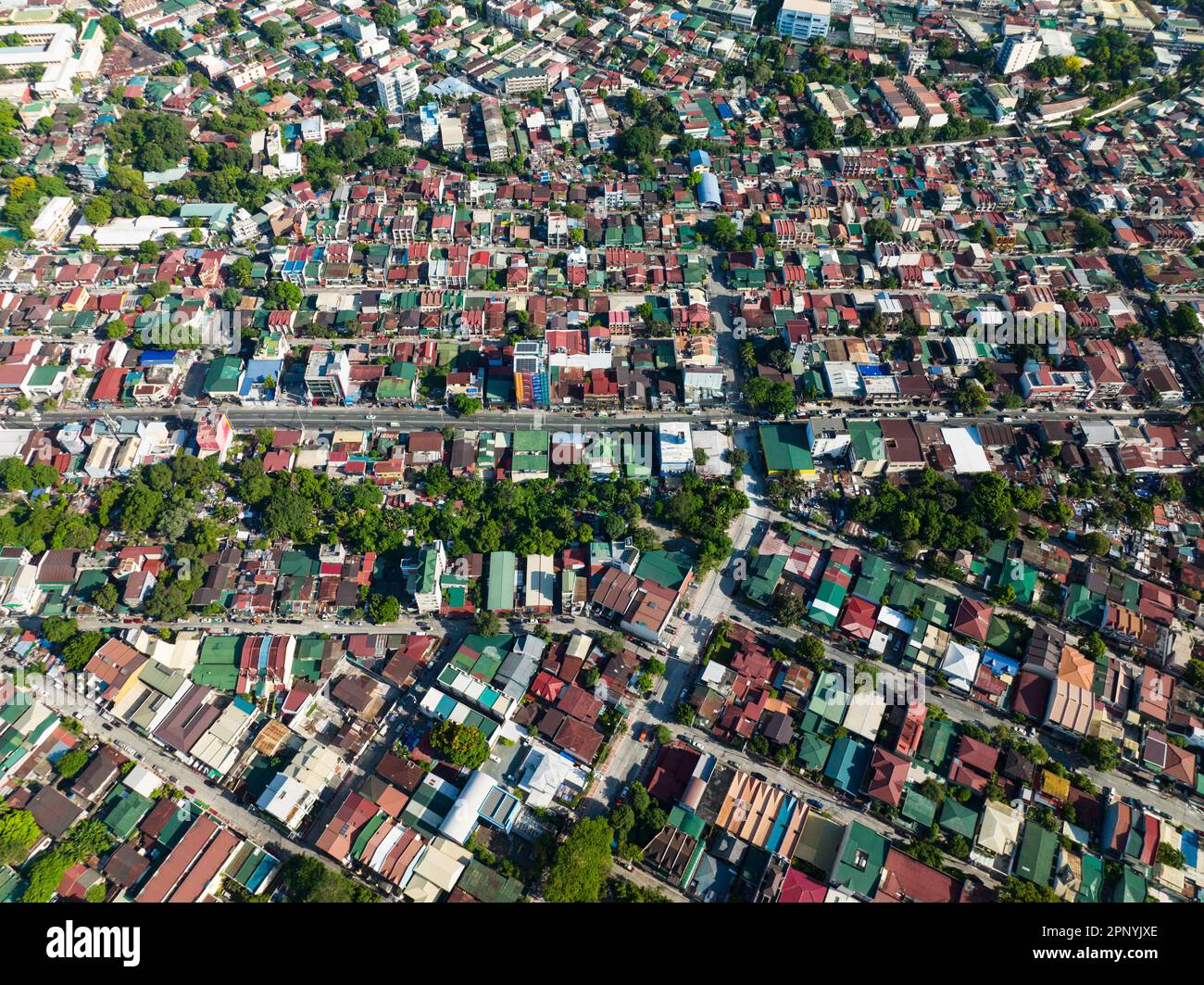 Manila city, the largest metropolis of Asia with skyscrapers and modern ...