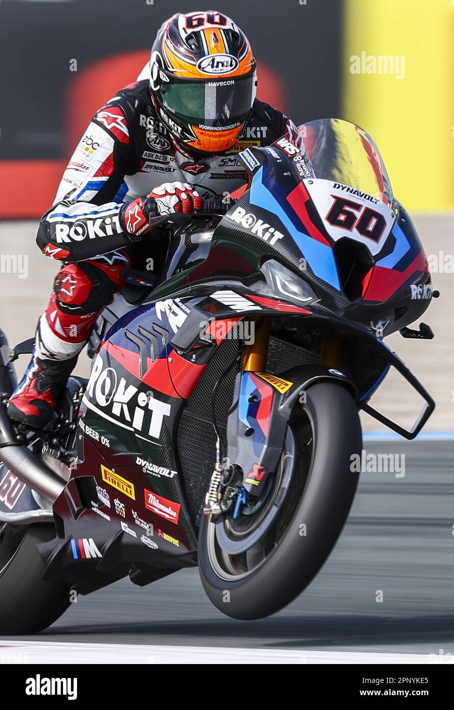 ASSEN - Michael van der Mark (NED) on his BMW during free practice for ...
