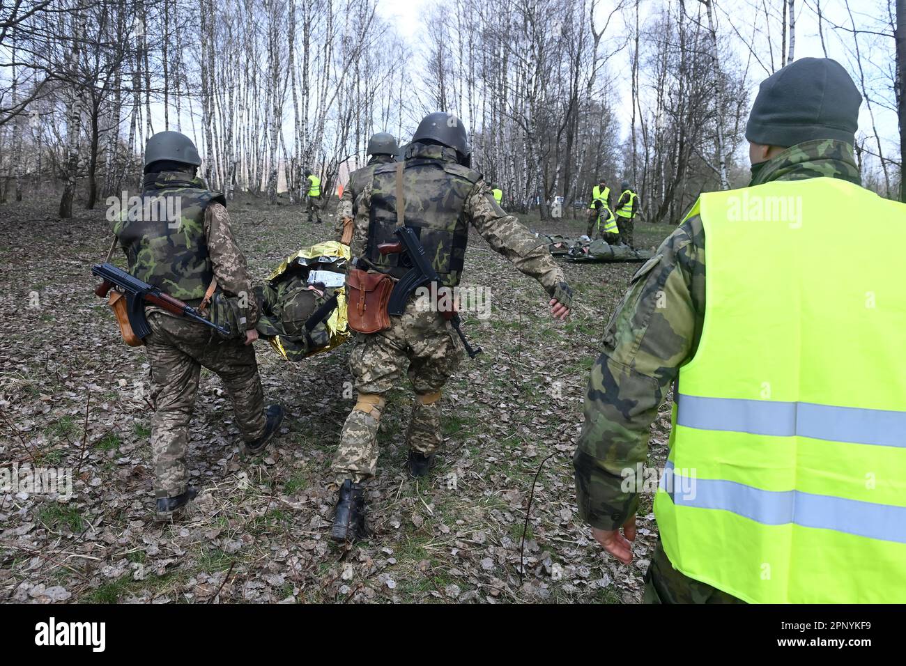 Libava, Czech Republic. 20th Apr, 2023. Training of members of the ...