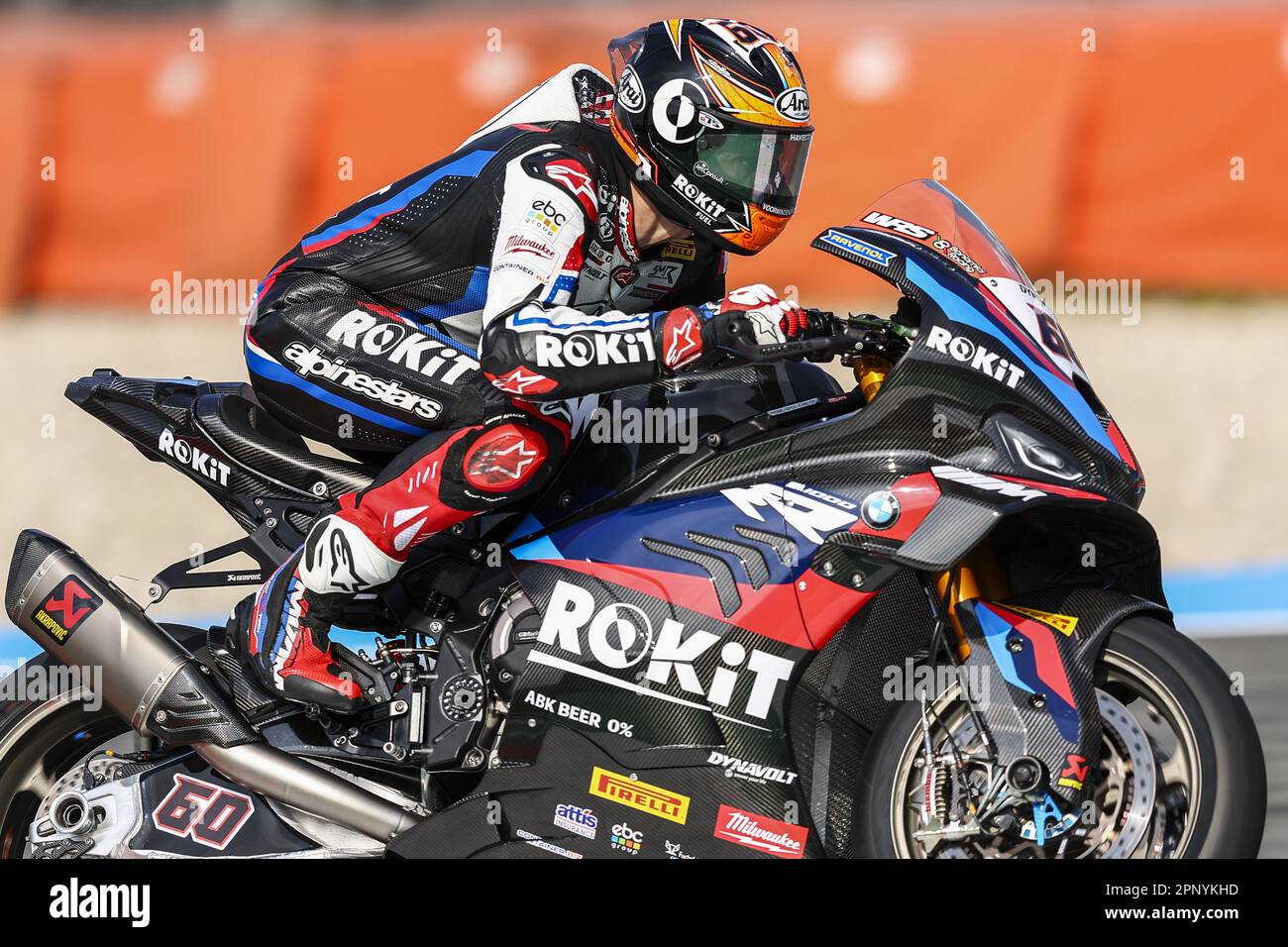 ASSEN - Michael van der Mark (NED) on his BMW during free practice for ...