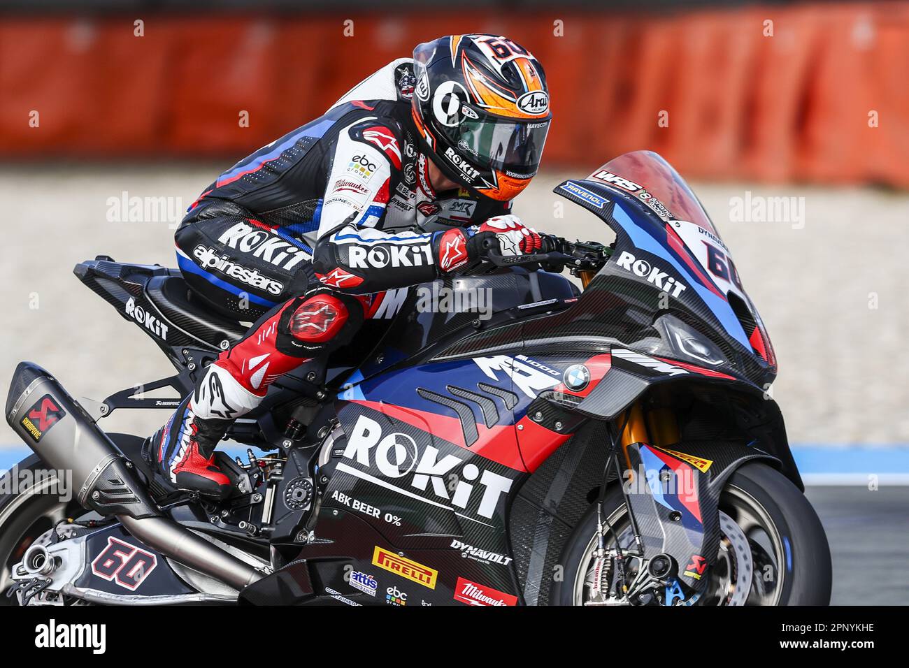 ASSEN - Michael van der Mark (NED) on his BMW during free practice for ...