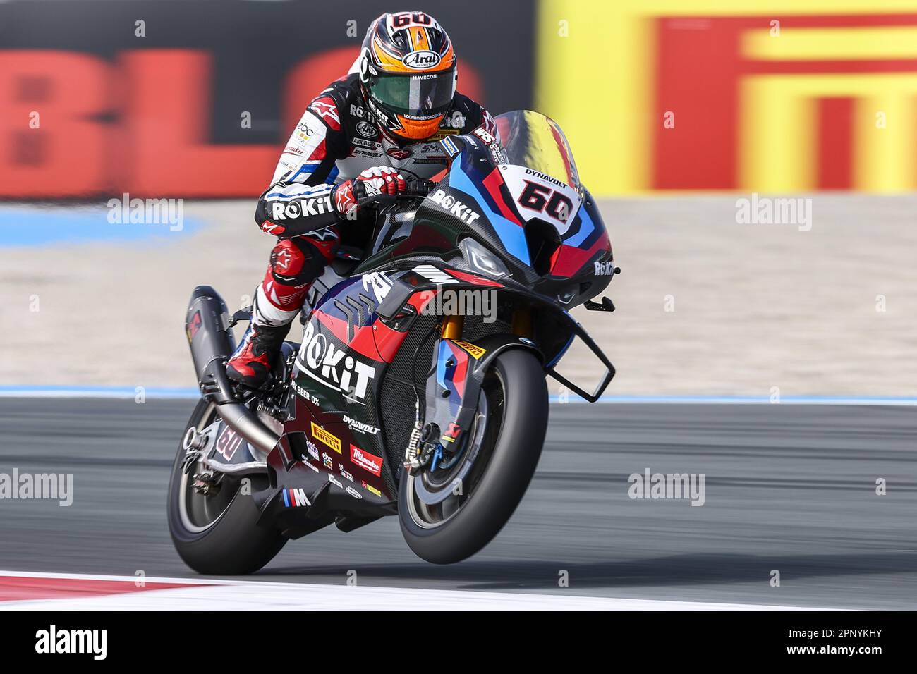 ASSEN - Michael van der Mark (NED) on his BMW during free practice for ...