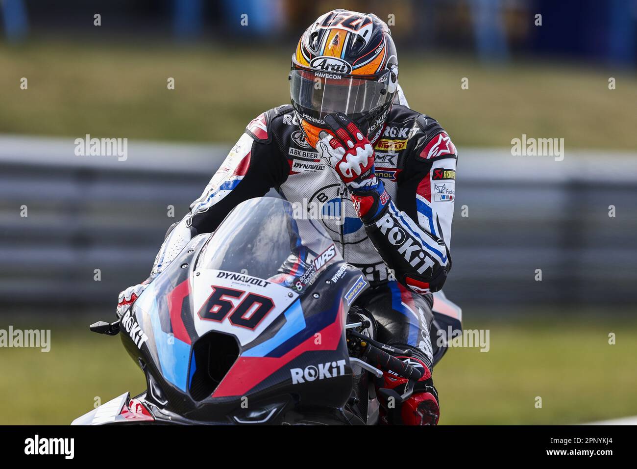 ASSEN - Michael van der Mark (NED) on his BMW during free practice for ...