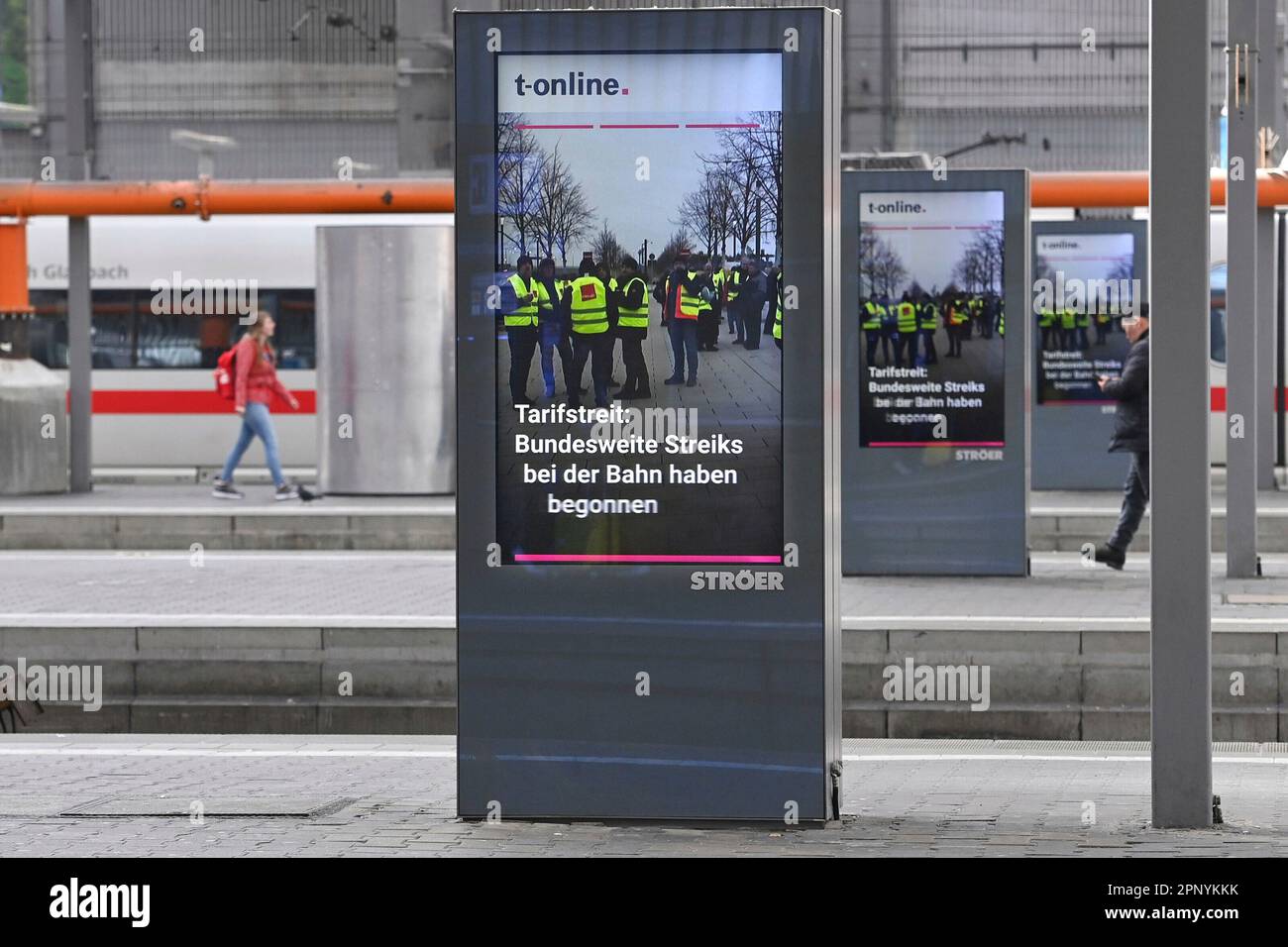 Strike on Friday, April 21st, 2023 at the main train station in Munich ... Strike on Friday, April 21st, 2023 at the main train station in Munich ...