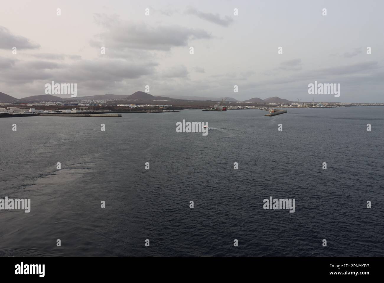 Port of Arrecive on Lanzarote Stock Photo - Alamy