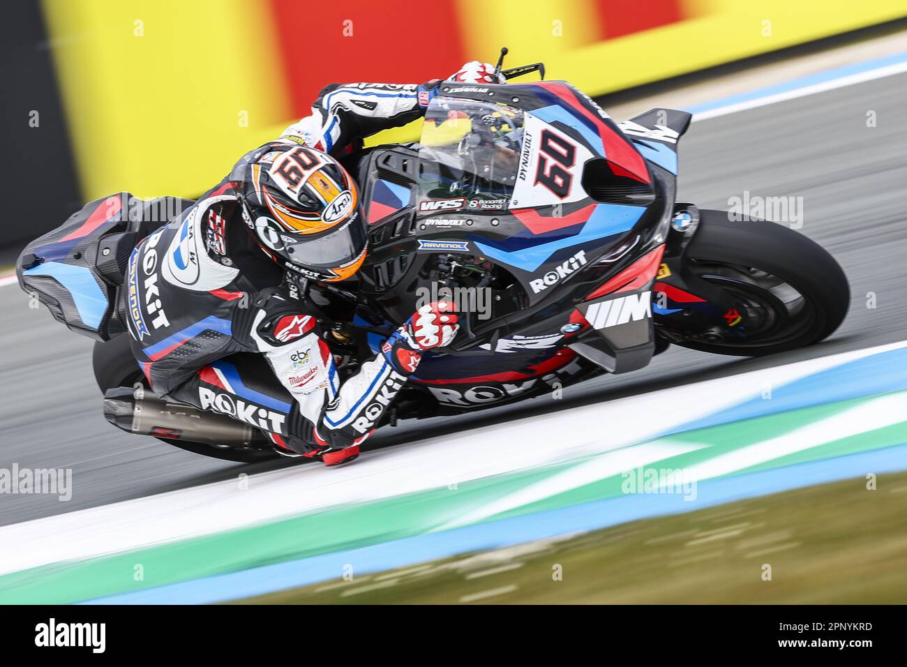 ASSEN - Michael van der Mark (NED) on his BMW during free practice for ...