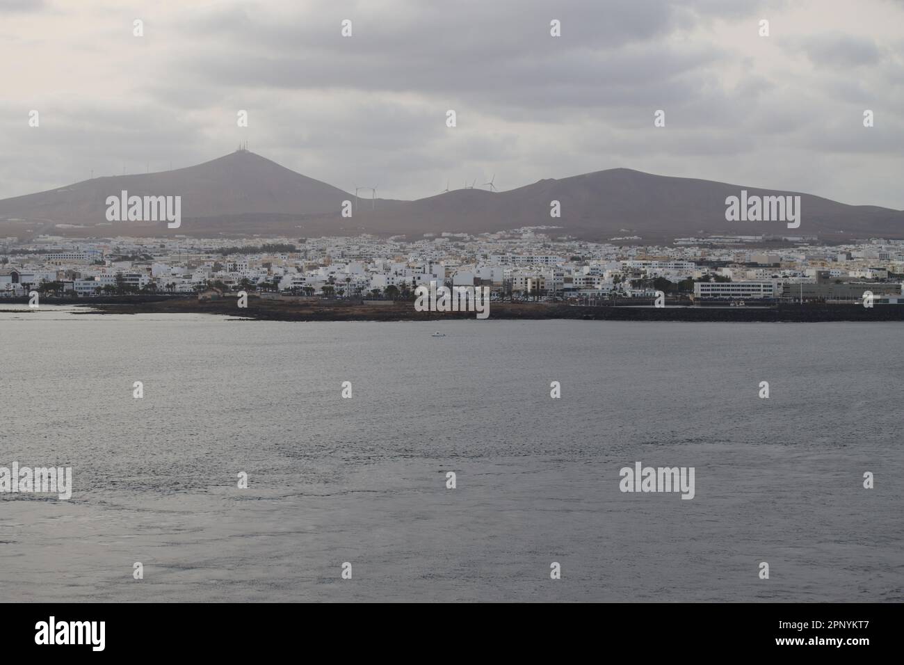 Port of Arrecive on Lanzarote Stock Photo - Alamy