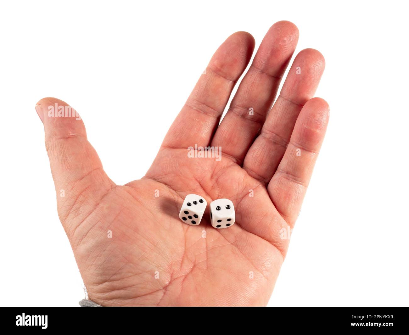 Hand in throwing dice hi-res stock photography and images - Alamy