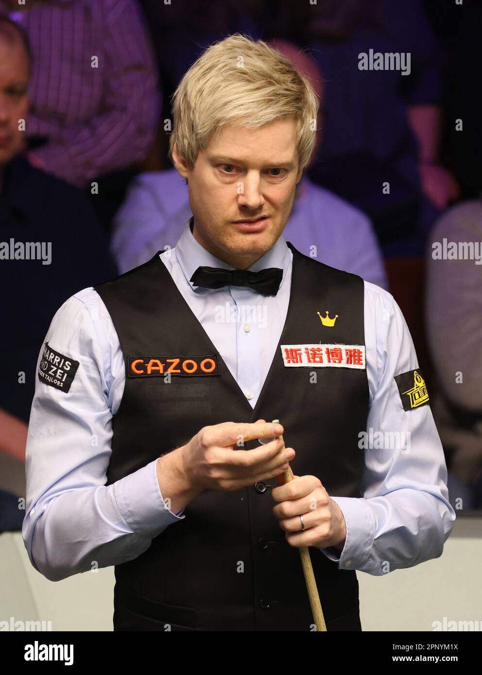 Neil Robertson during day seven of the Cazoo World Snooker Championship ...