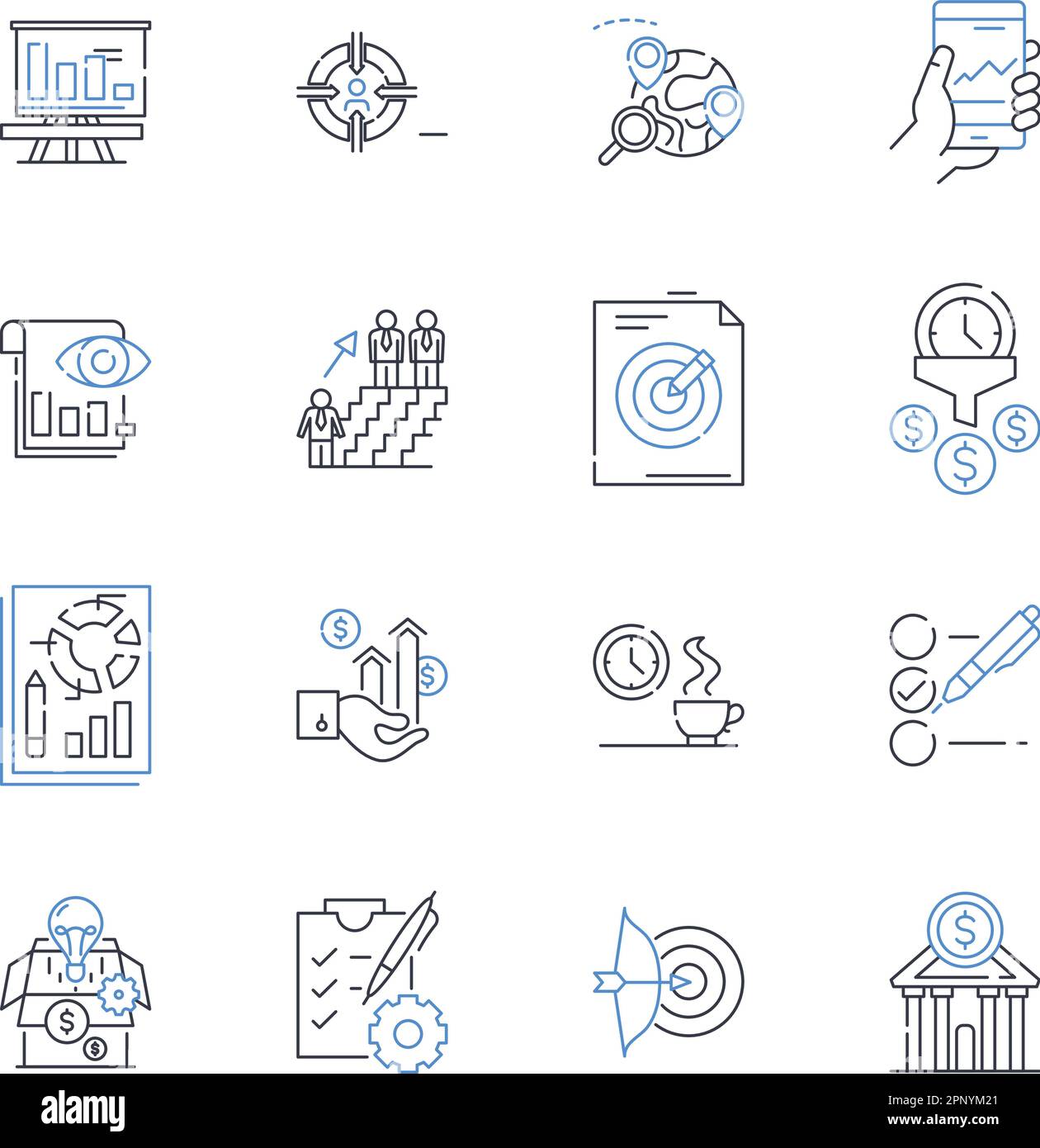 Institute triumph line icons collection. Success, Achievement, Victory, Accomplishment, Progress ...