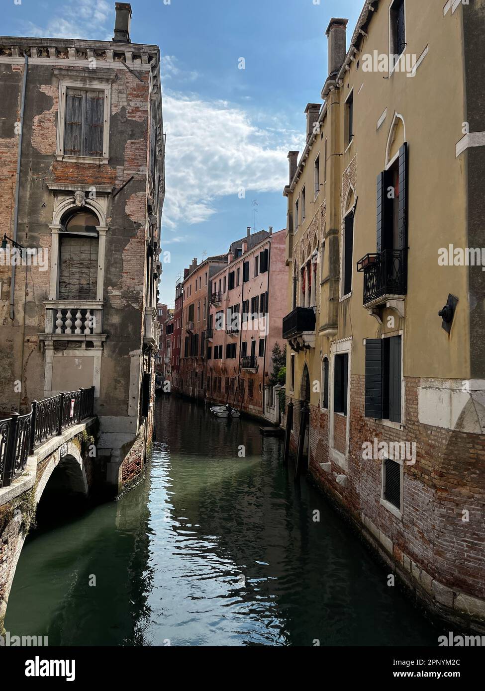 A stunning vibrant urban cityscape with a diverse architecture in Italy ...