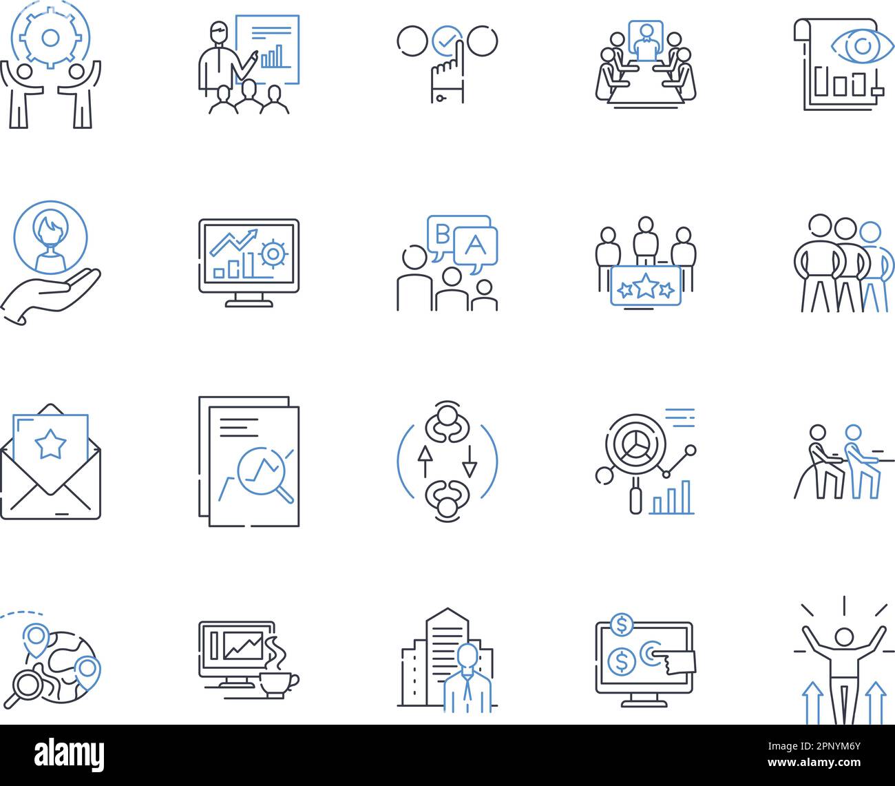 Uniqueness line icons collection. Originality, Rarity, Distinctiveness ...