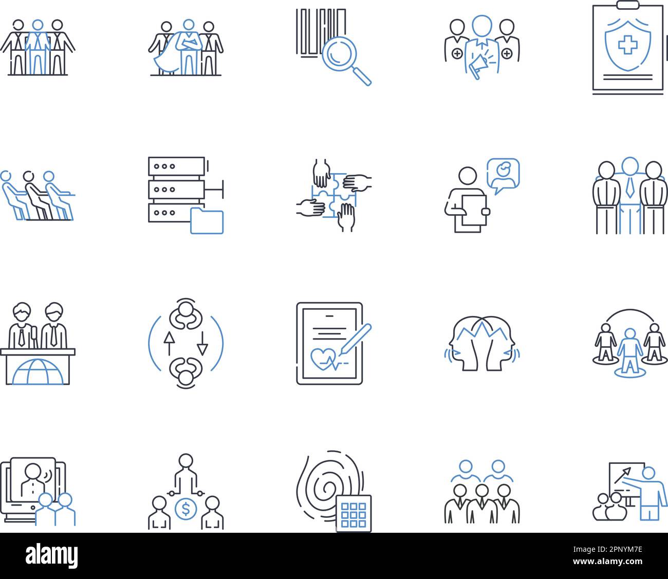 Sovereign wealth line icons collection. Investment, Governance, Assets ...