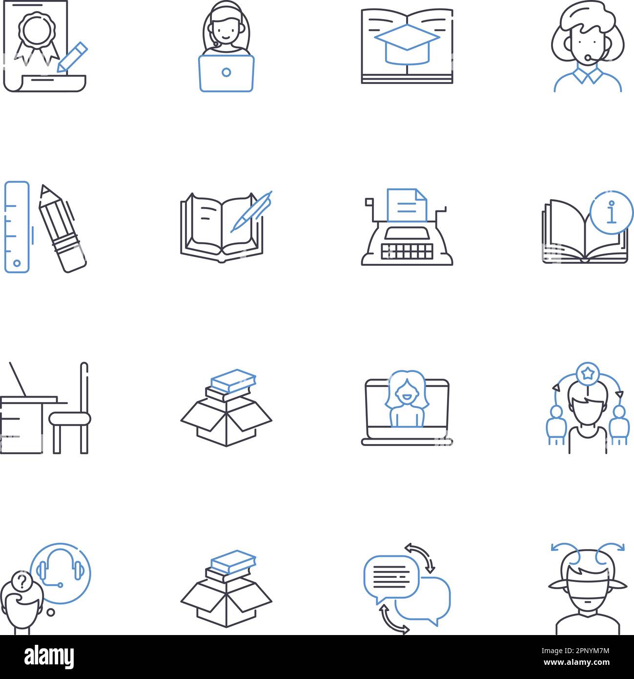 Wisdom increase line icons collection. Enlightenment, Knowledge ...