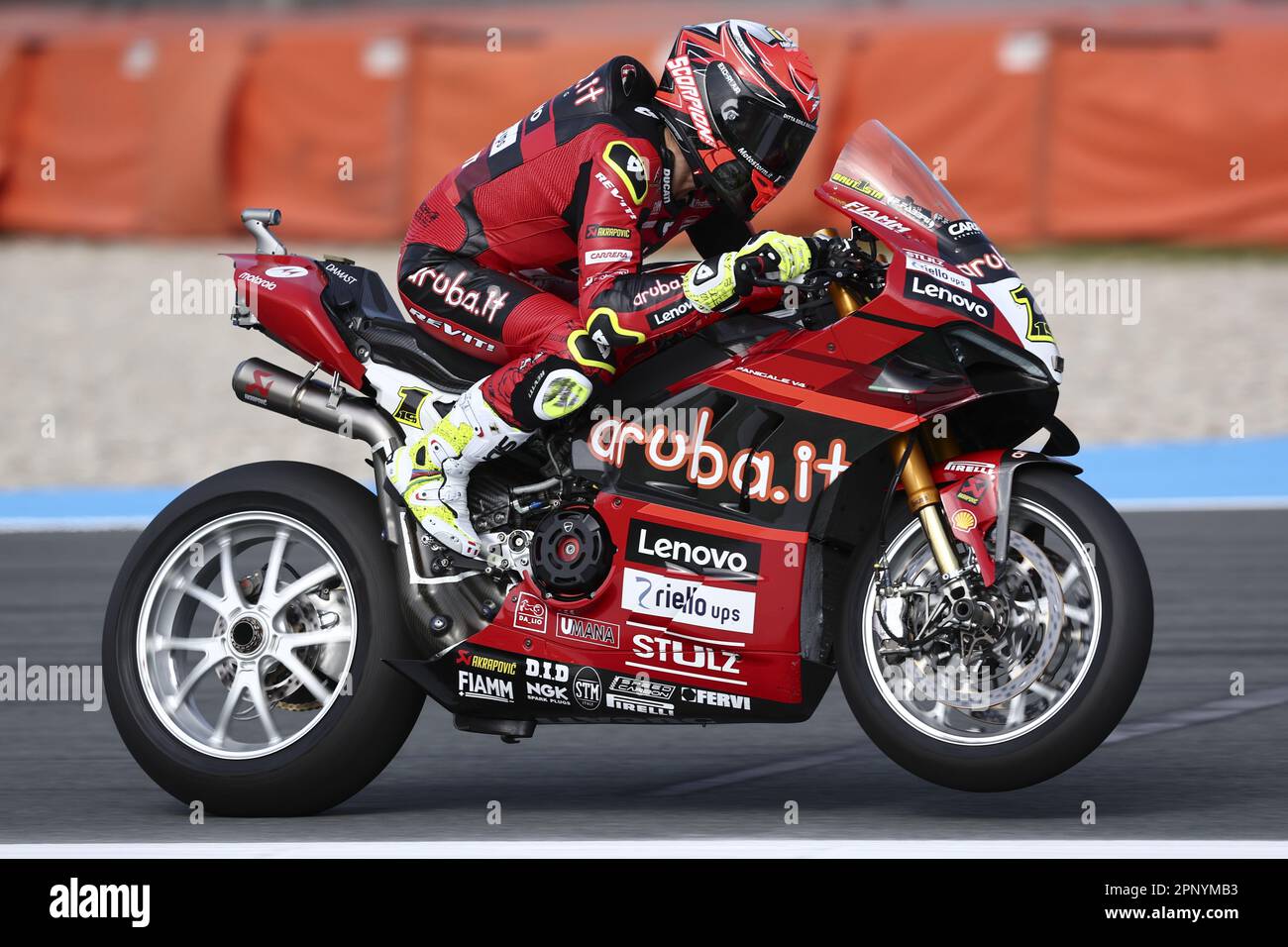 ASSEN - Alvaro Bautista (SPA) on his Ducati during free practice for ...