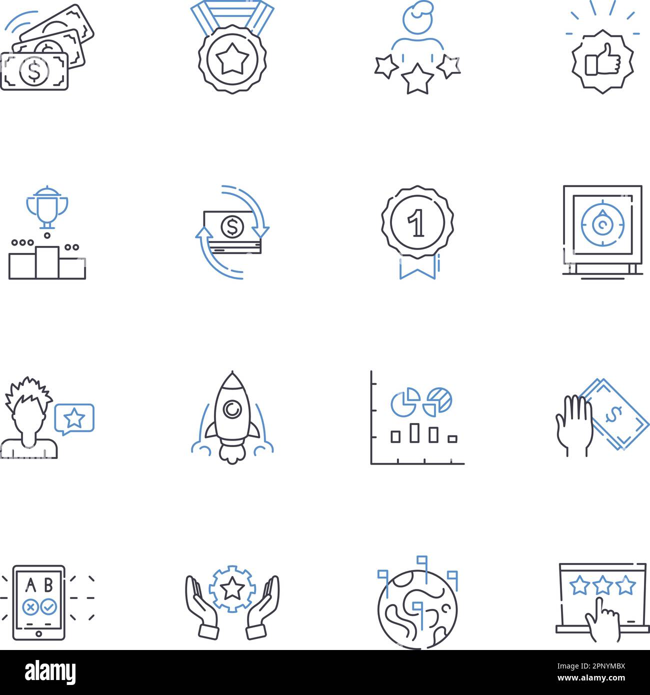 Yield line icons collection. Harvest, Return, Output, Production ...