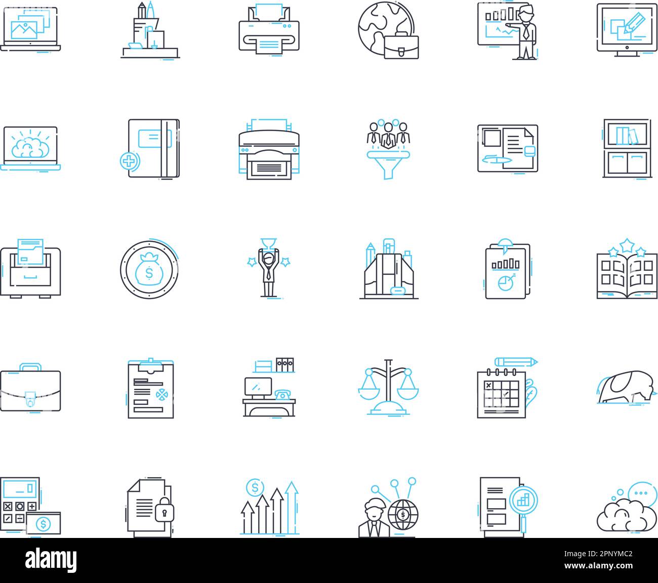 Key commerce linear icons set. E-commerce, Marketing, Sales, Retail, Products, Online, Platforms ...